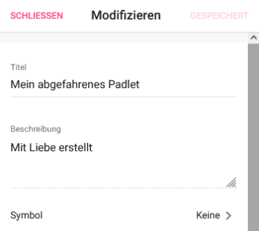Padlet - Lehrpfade